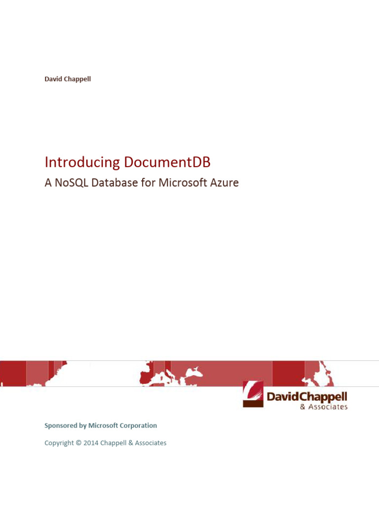 Introducing DocumentDB Chappell v1.1 | PDF | Databases | No Sql