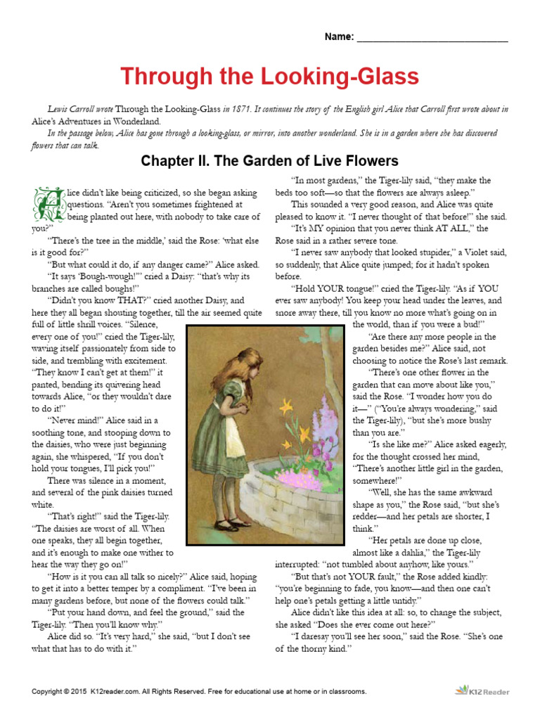 Through The Looking Glass | PDF | Through The Looking Glass