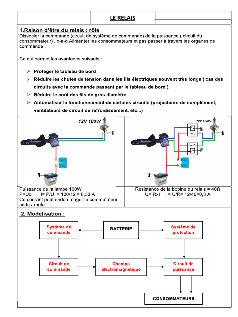 Relais - Cours | PDF