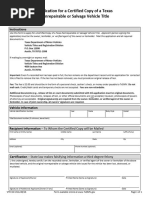 Vsf011 Form - Removal and or Inspection of A Veh at A VSF | PDF ...