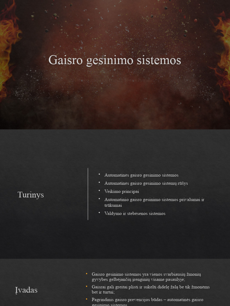 Gaisro Gesinimo Sistemos | PDF