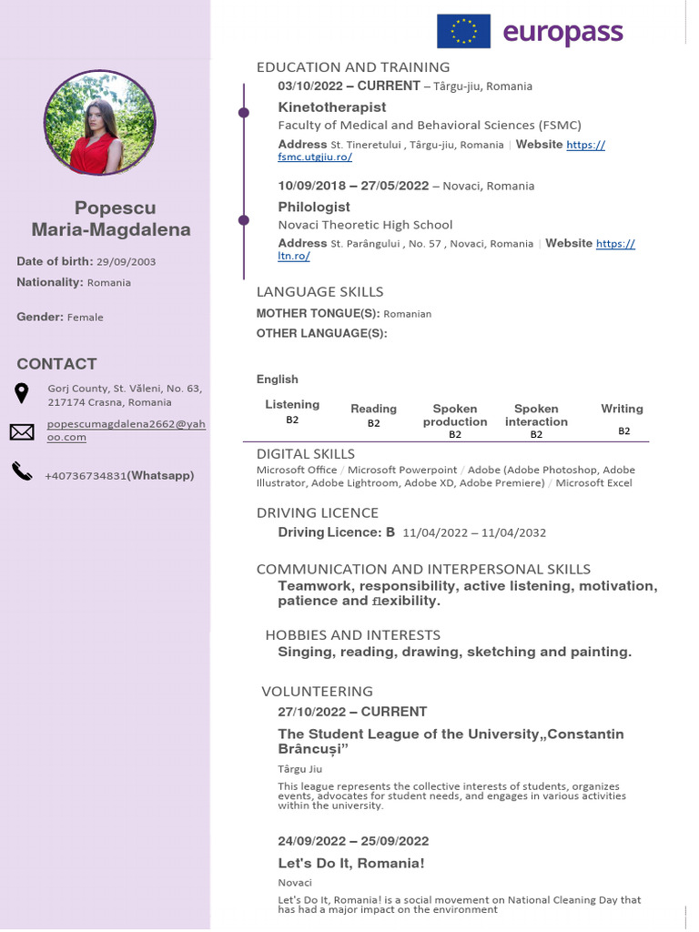 Europass.2023 | PDF | Human Communication | Communication