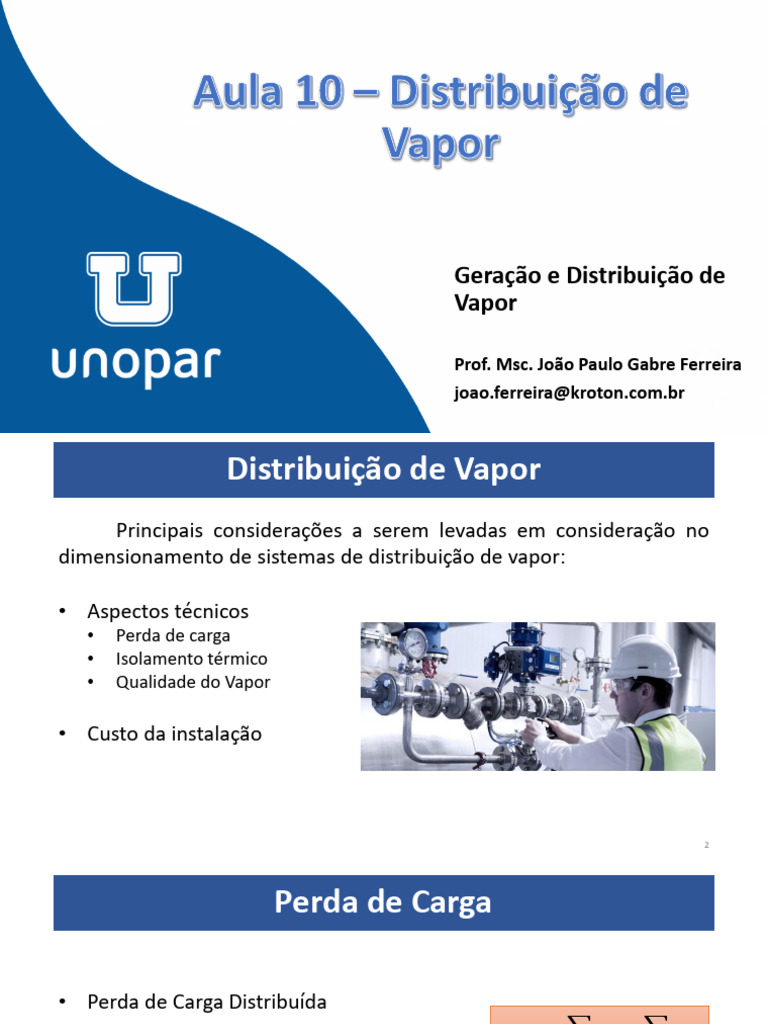 Aula+10+ +Sistemas+de+Distribuição+de+Vapor | PDF | Isolamento térmico ...