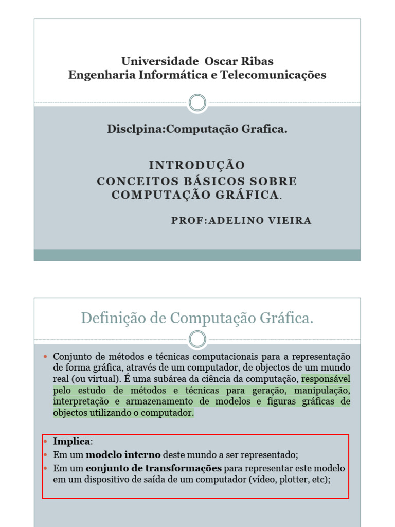 Aula 1 | PDF