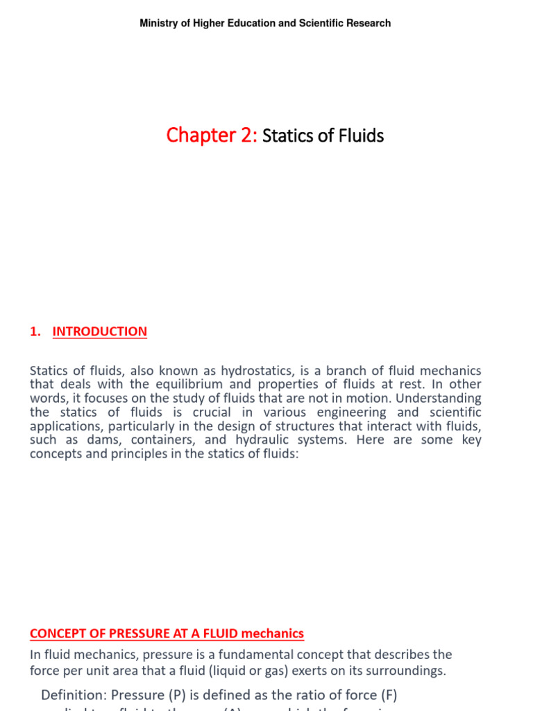 Chap 02 MDF - Eng | PDF | Buoyancy | Pressure