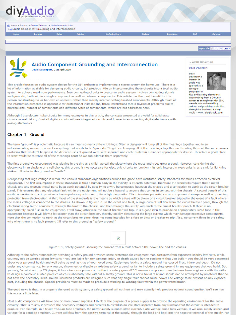 Audio Component Grounding and Interconnection | PDF