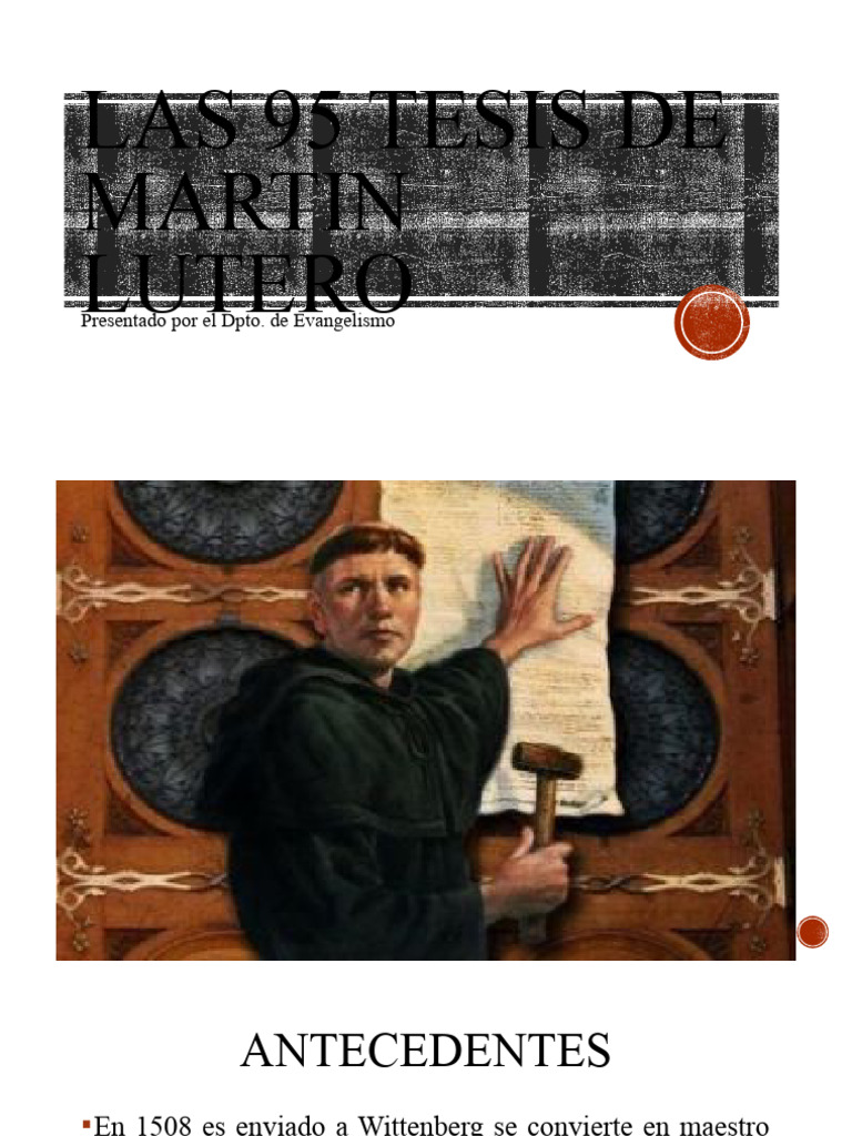 Las 95 Tesis de Martin Lutero | PDF