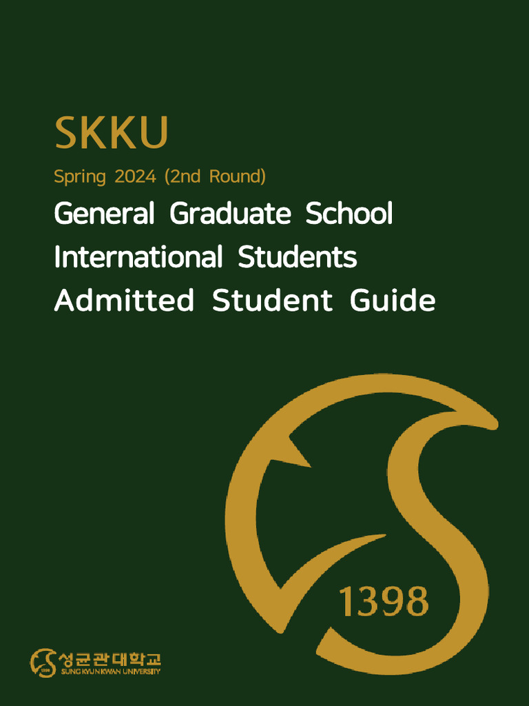 (EN) 2024 Spring 2nd RND Graduate International Admitted Student Guide | PDF | Travel Visa ...
