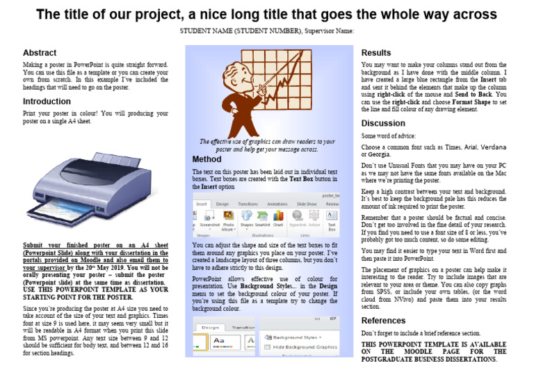 Poster - Template For Postgraduate Business Dissertation Students | PDF ...