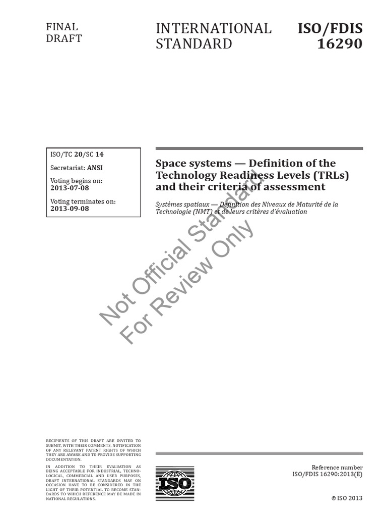 ISO 16290 - 2013 - FinalDraft | PDF | International Organization For ...