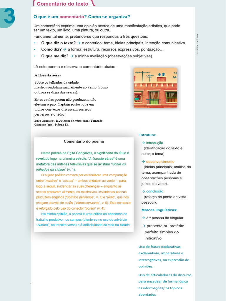 Ficha 1 - Como Fazer Um Comentário | PDF