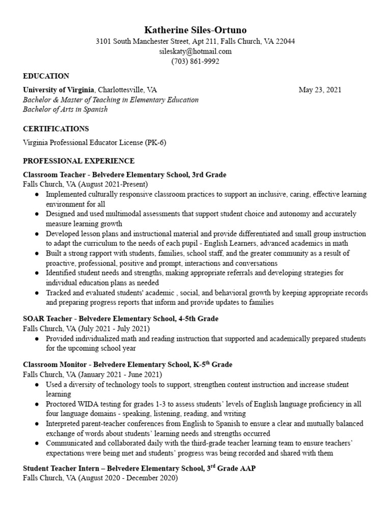 2024 Katherine Updated Resume | PDF