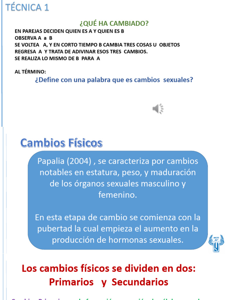 Cambios Sexuales en la Pubertad | PDF | Relaciones personales, crianza ...