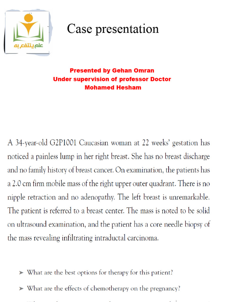 Case Breast Cancer | PDF | Breast Cancer | Chemotherapy