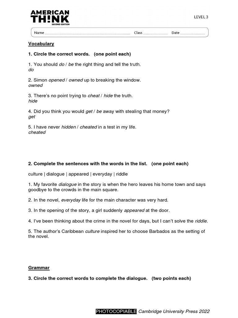 Lesson UNITS 4 and 5 | PDF