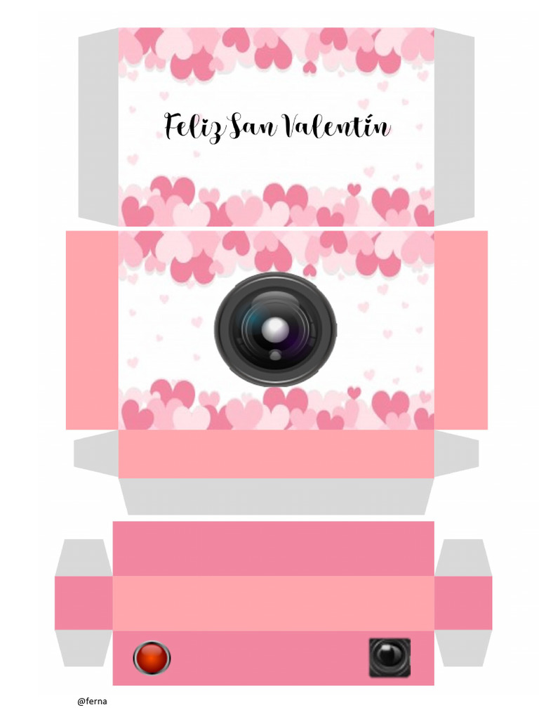 Cajita San Valentin Plantilla Anatutoriales Pdf