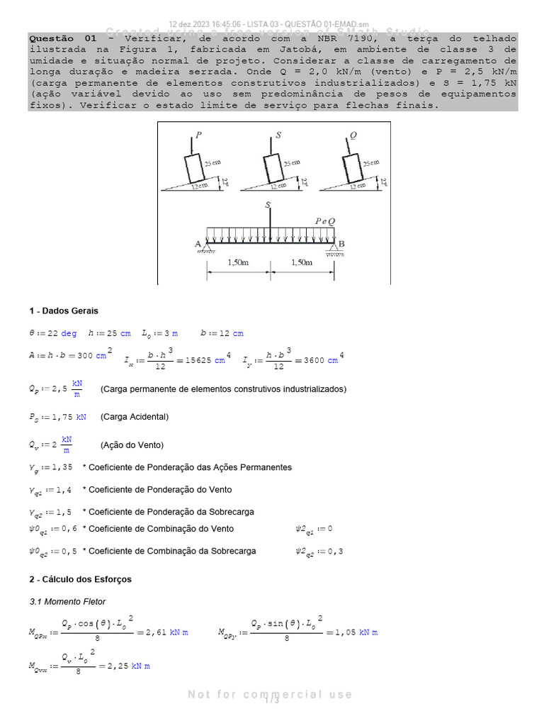 Lista 03 - Questo 01-Emad | PDF