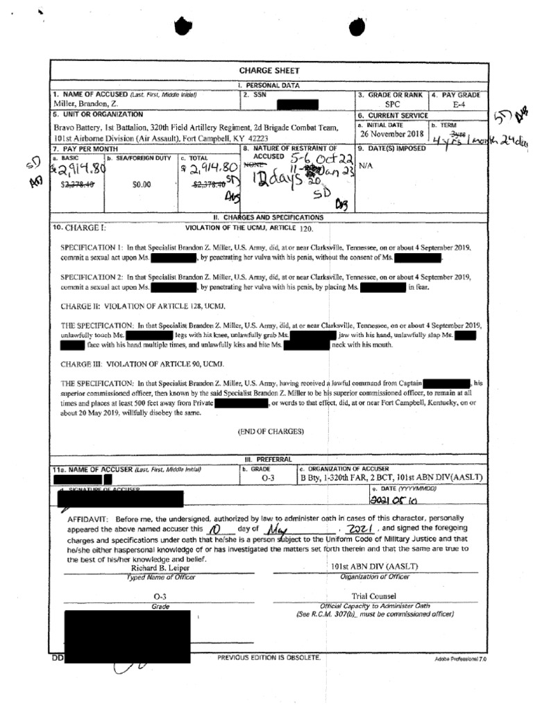 Charge Sheet - Redacted 8 | PDF