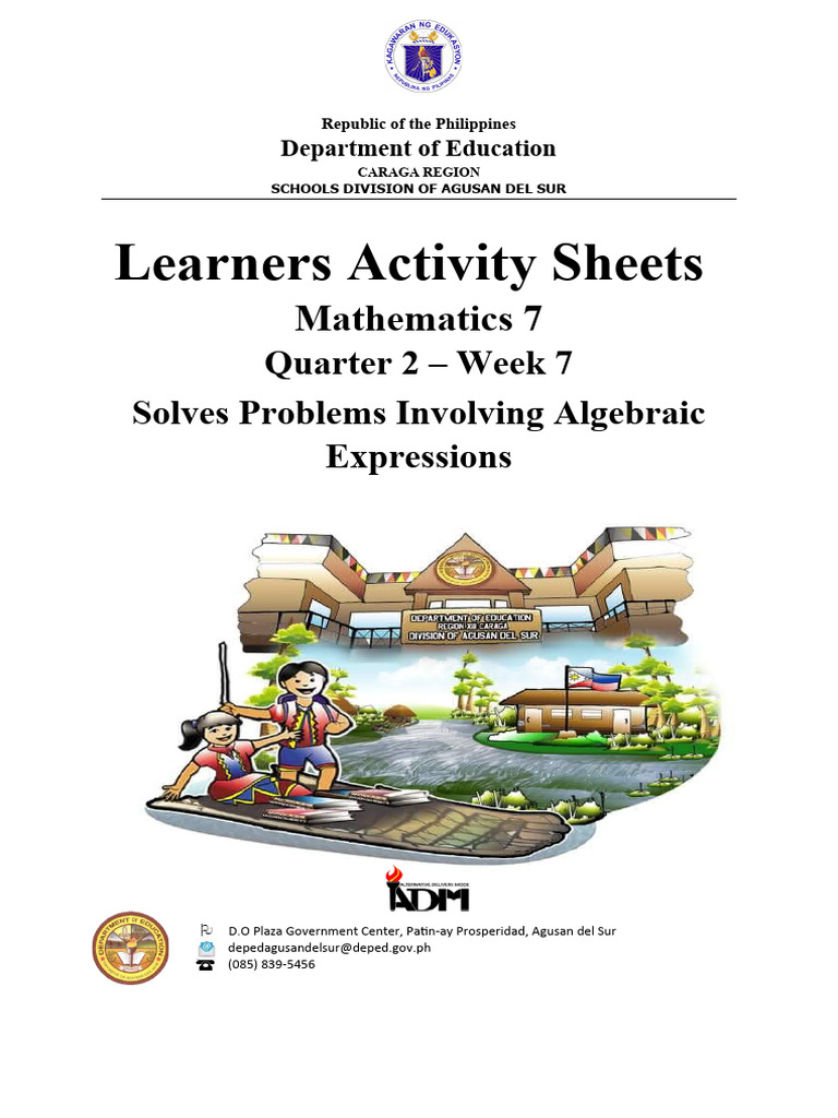 MATH7 Q2 Week-7 | PDF | Equations | Area