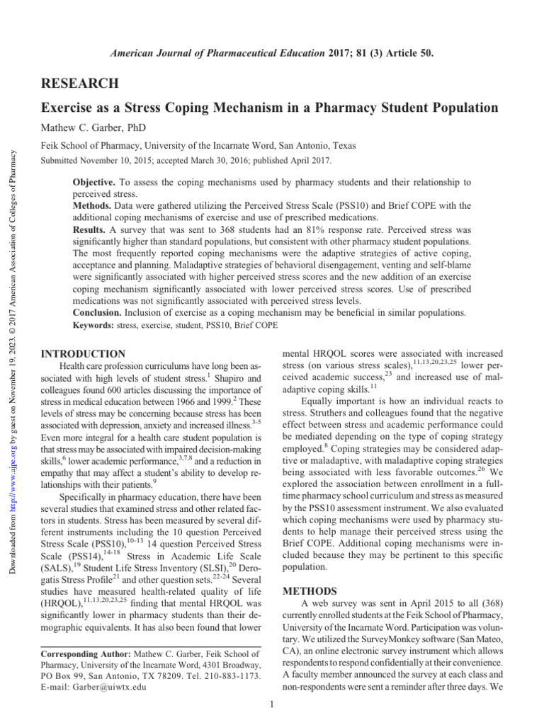 50.full-1 | PDF | Stress (Biology) | Psychology