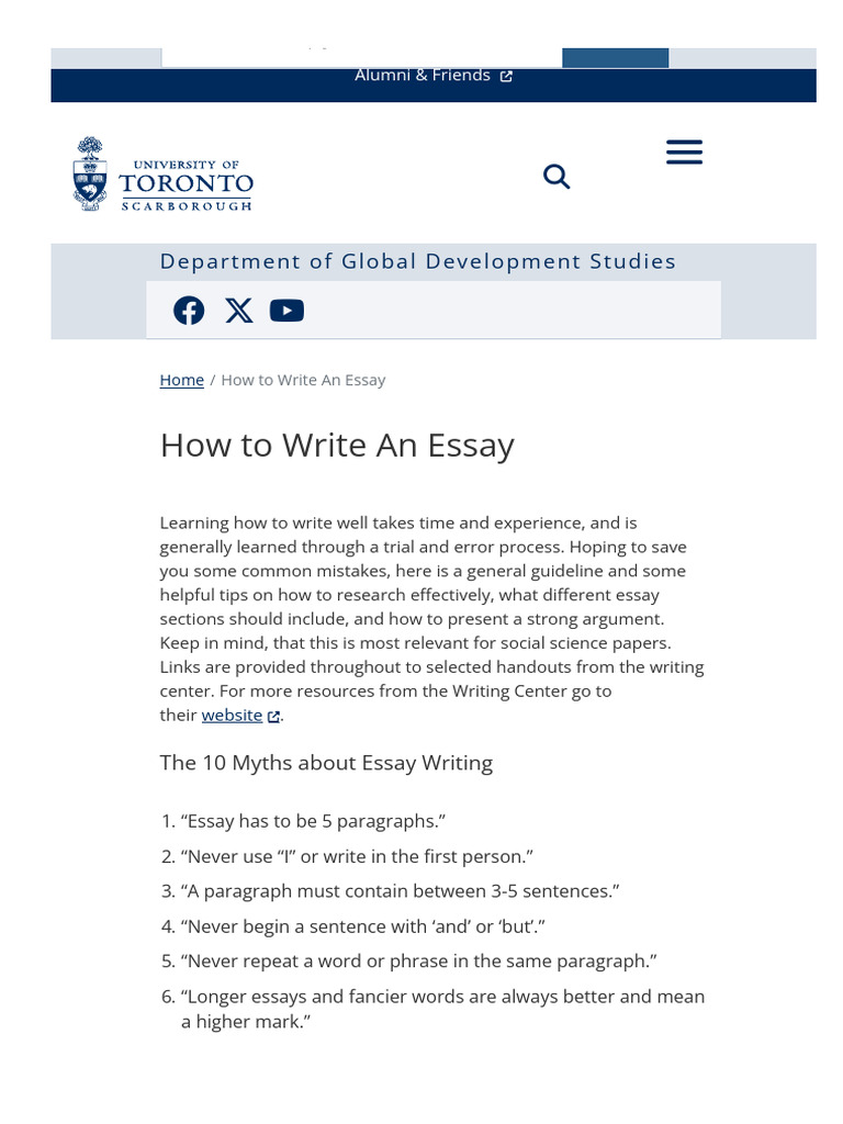 How To Write An Essay | PDF | Evidence | Argument