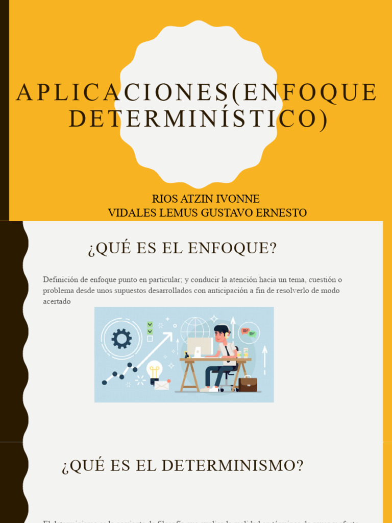 Aplicaciones (Enfoque Determinístico) Li | PDF | Determinismo | Pensamiento