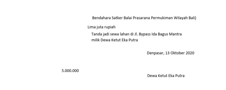 Template Kwitansi | PDF