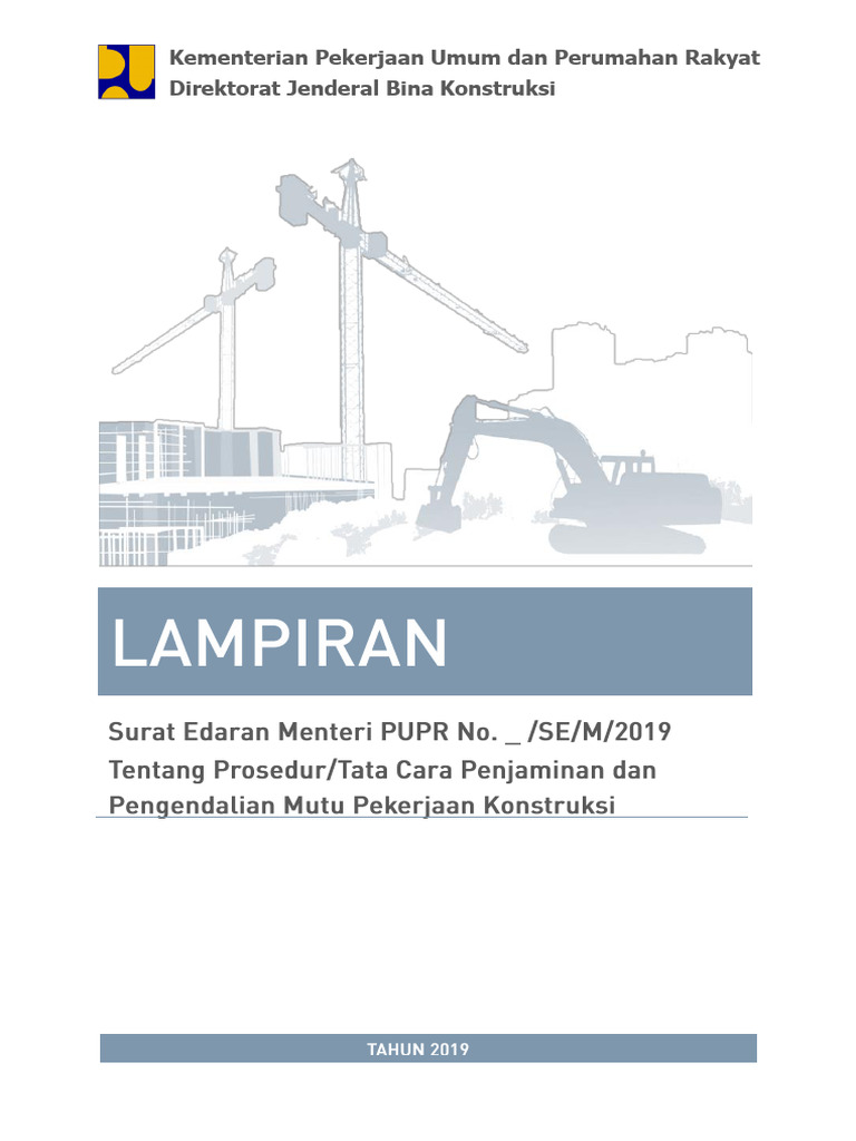 Lampiran SE Prosedur Penjaminan Dan Pengendalian Mutu Pekerjaan ...