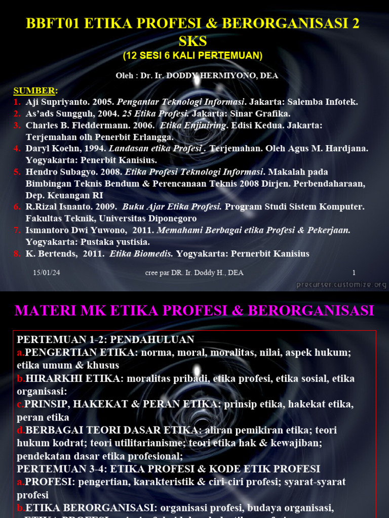 Etika Profesi & Berorganisasi: Panduan Lengkap | PDF