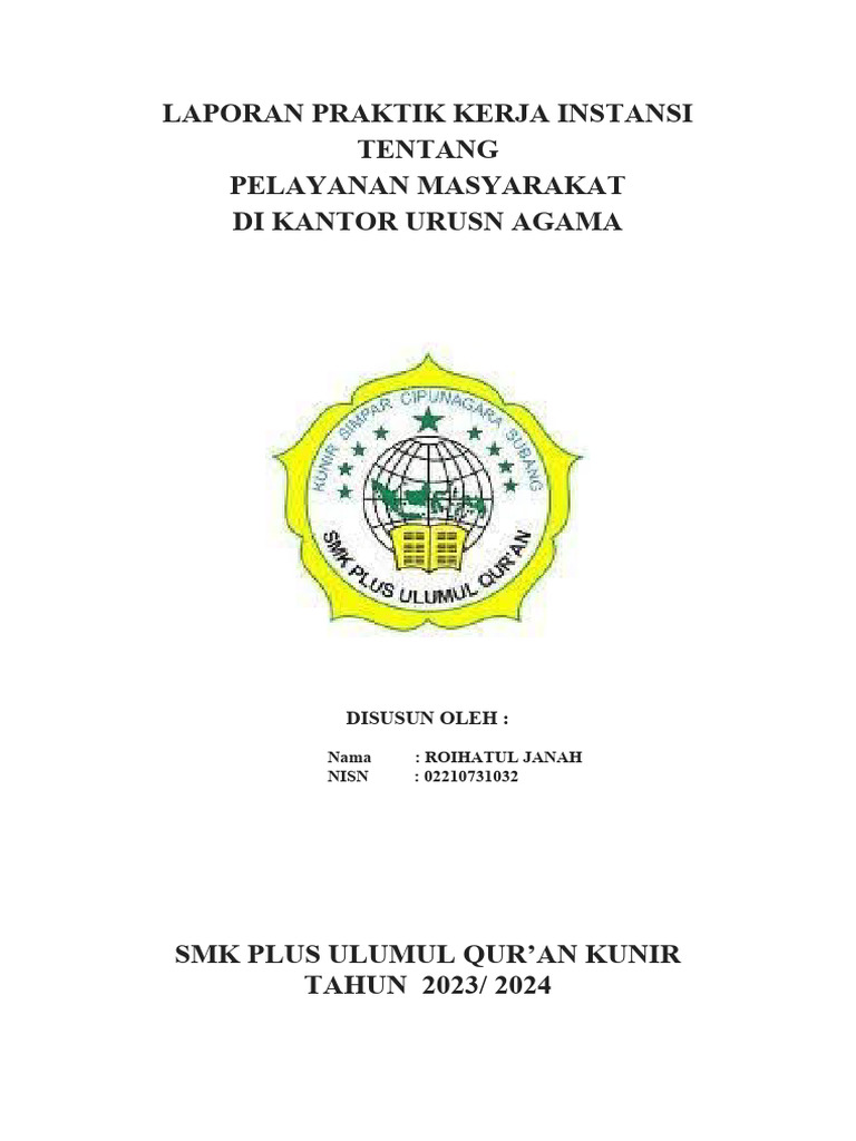 Struktur Laporan PKL EUIS | PDF