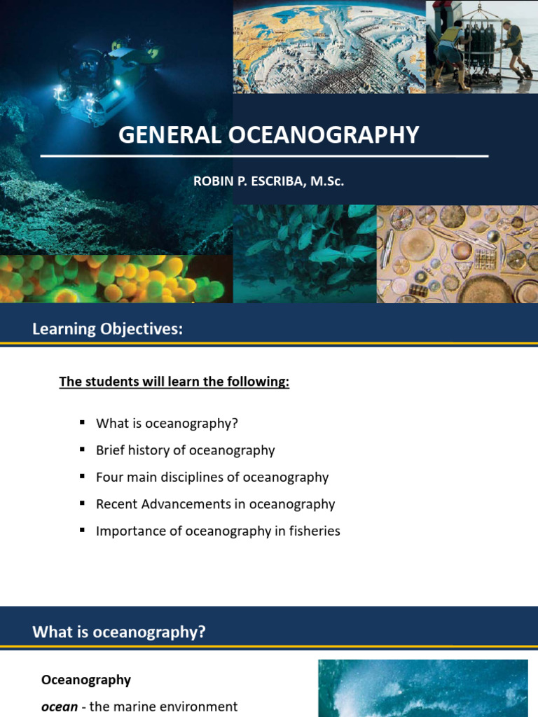 General Oceanography | PDF | Oceanography | Oceans