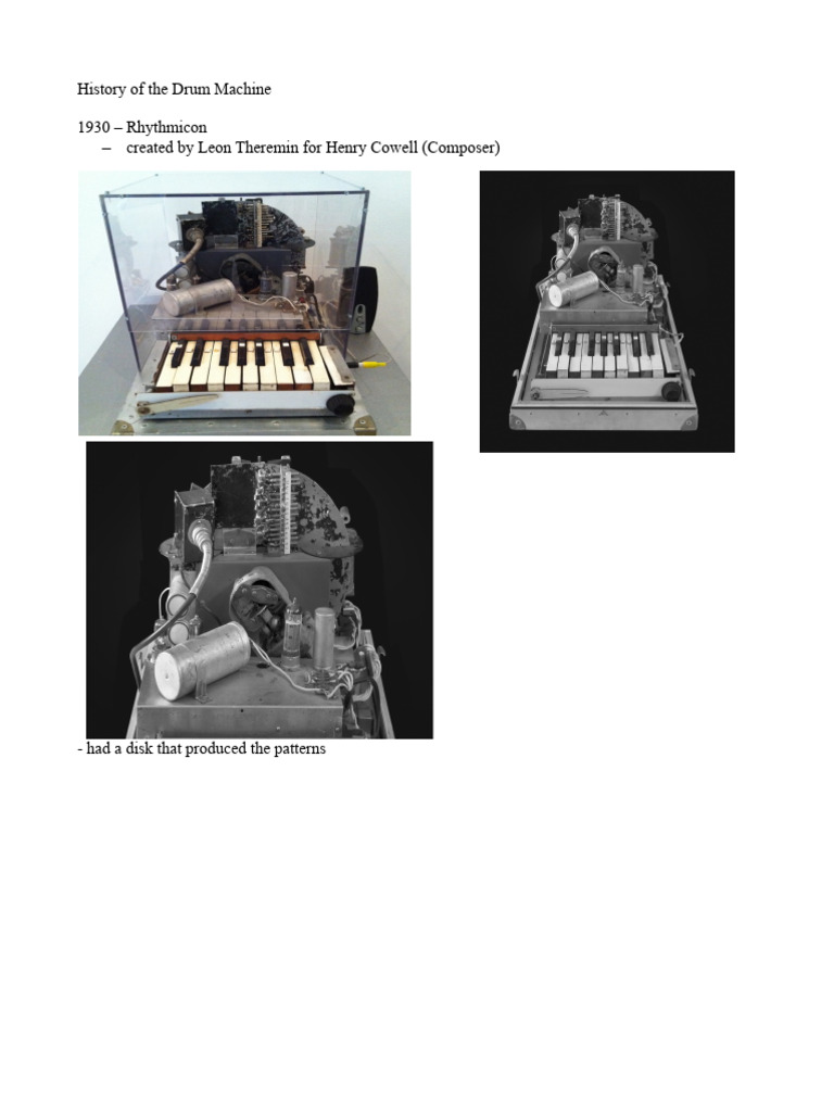 History of The Drum Machine | PDF | Synthesizer | Music Technology
