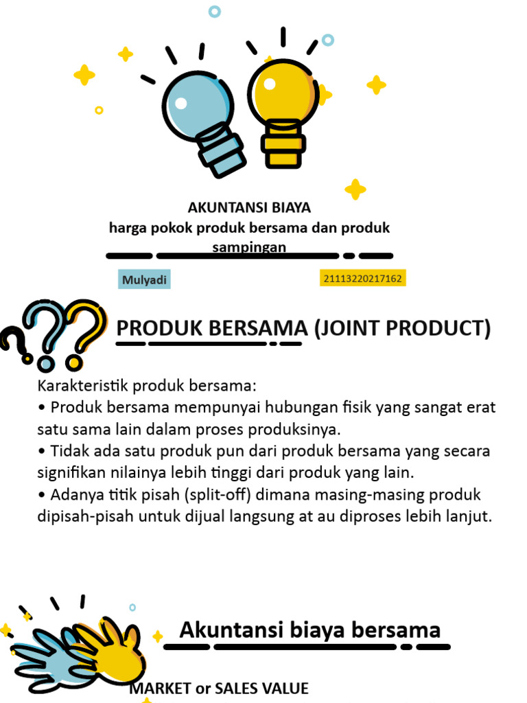 Karakteristik Produk Bersama dalam Akuntansi | PDF