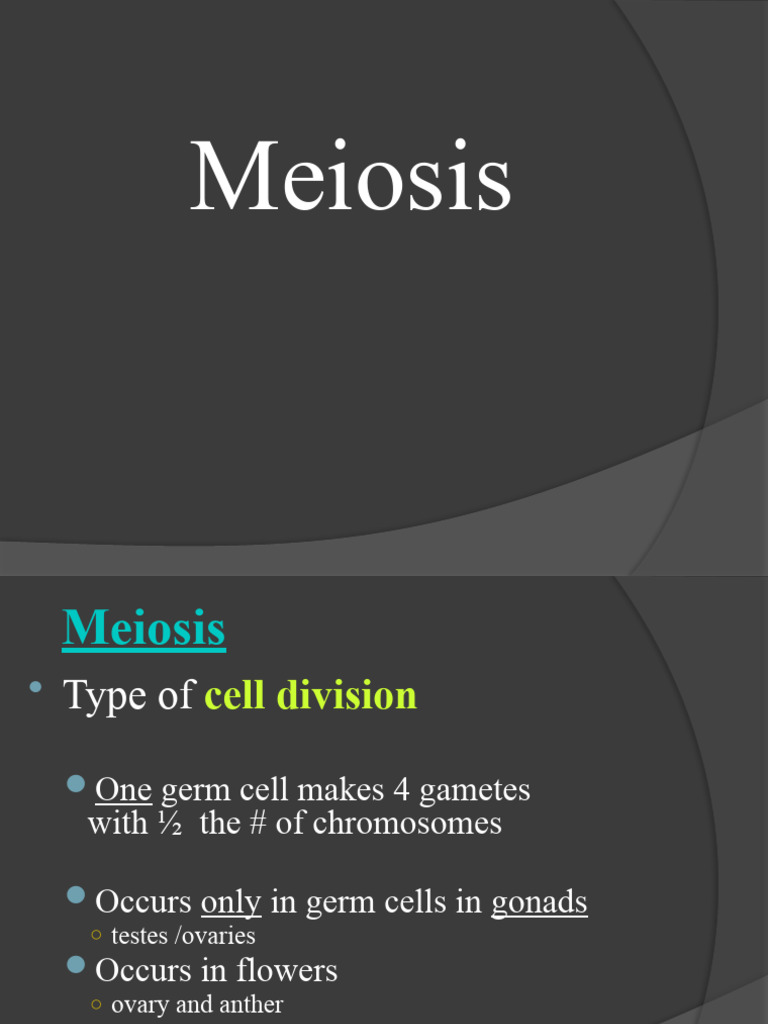 Meiosis | PDF | Meiosis | Ploidy