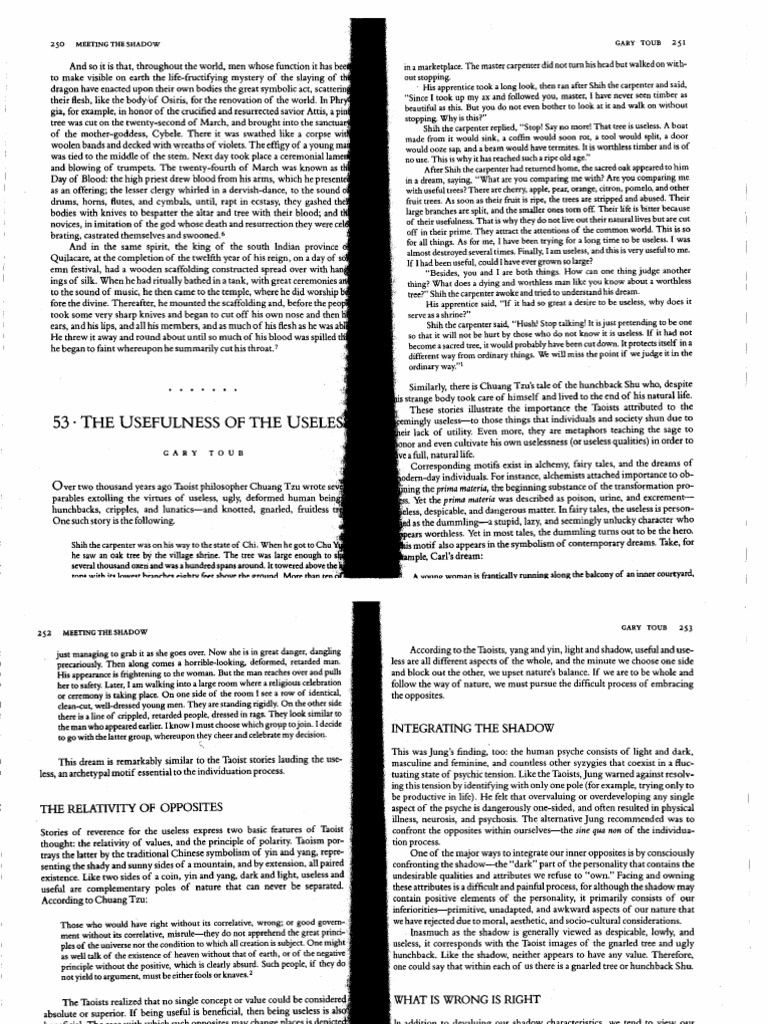 The Usefulness of Useless | PDF