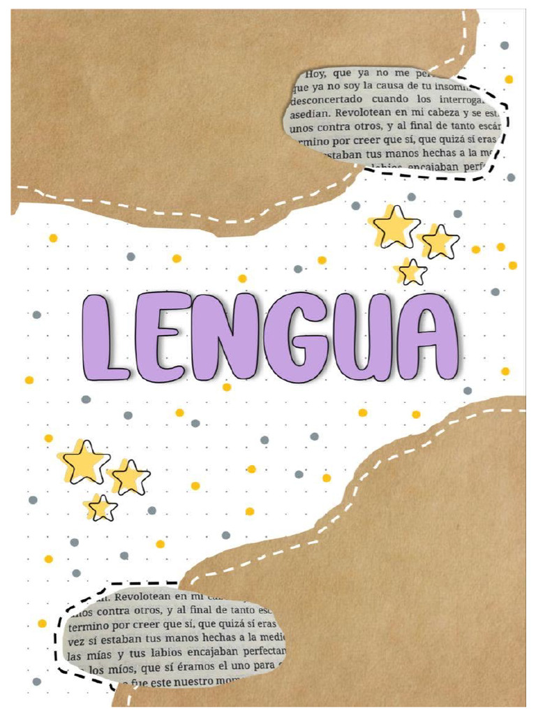 Caratula de Lengua | PDF