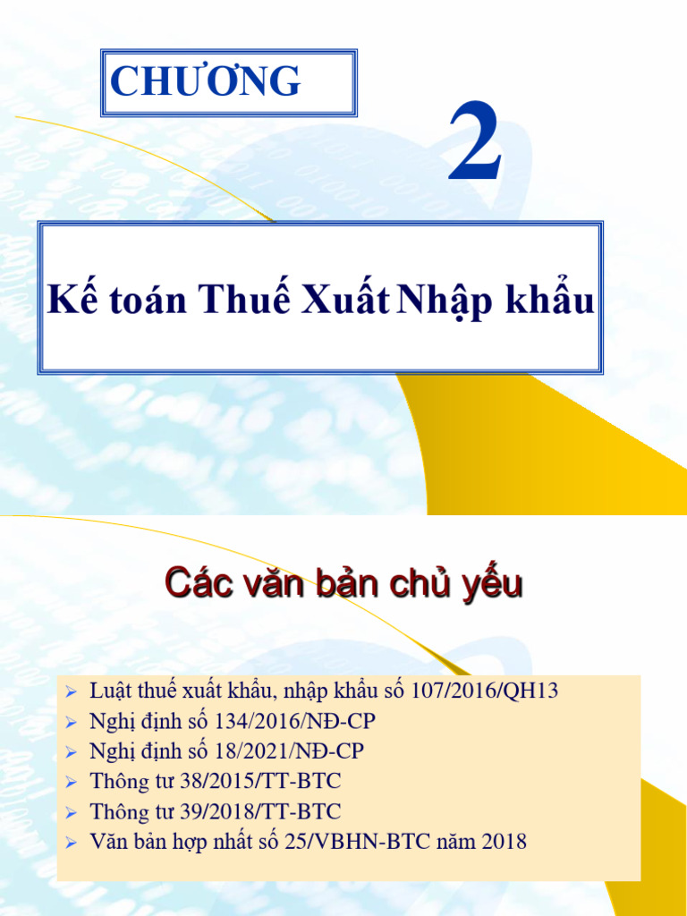 Chương 2 Thuế XNK | PDF