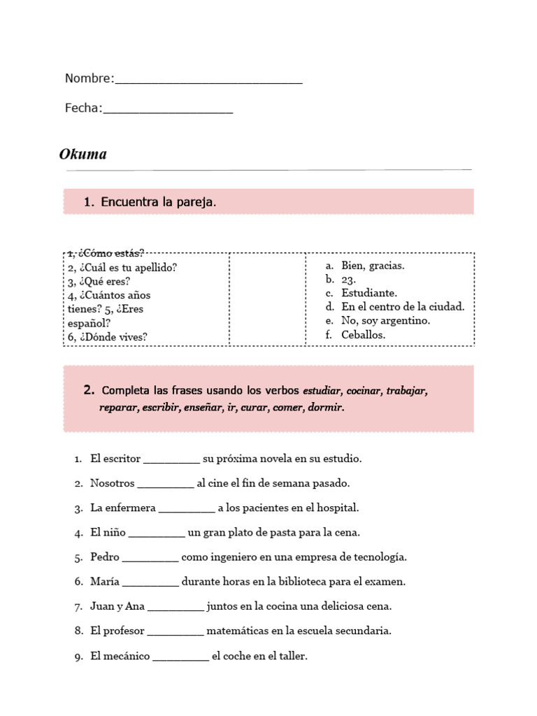 A1 Examen | PDF | Cocina | Comida y bebida
