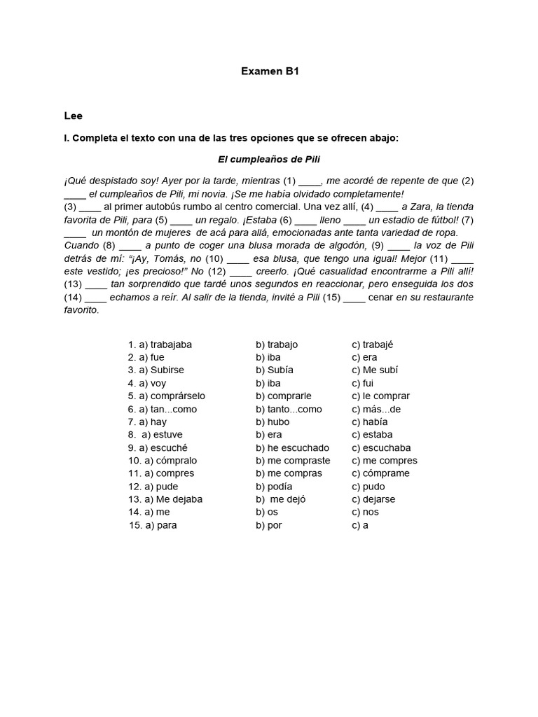 Imágenes para Examen de Speaking B1 | PDF | Carnaval