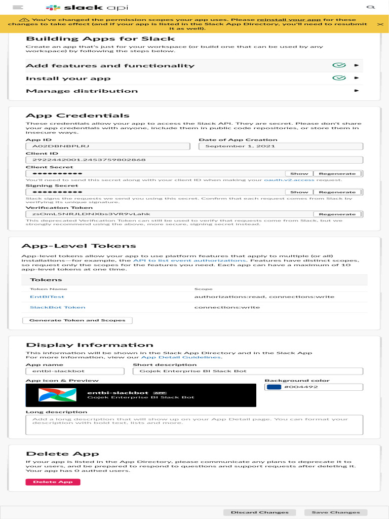 Slack API Applications Gojek Slack | PDF | Mobile App | Application Software