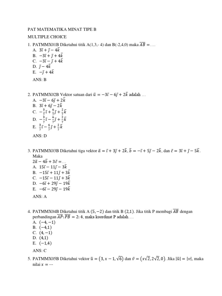 Soal PAT Mat Minat 2021 | PDF | Metode & Bahan Ajar