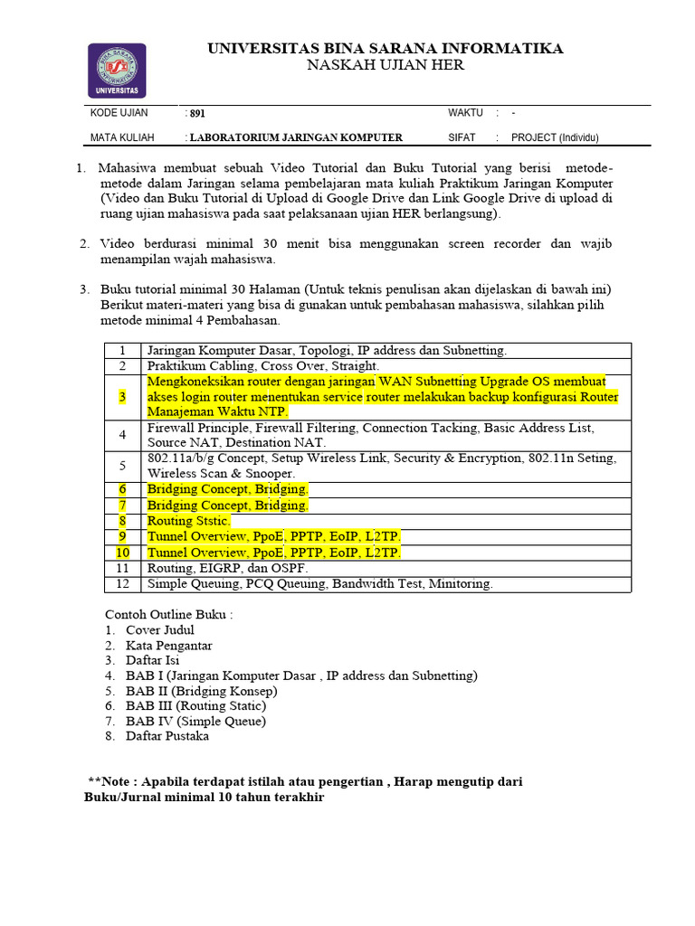 891 - Laboratorium Jaringan Komputer | PDF