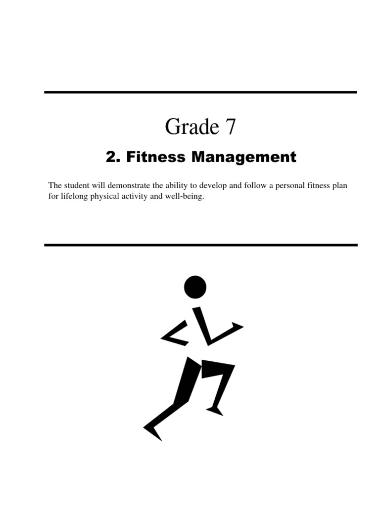 Grade 7 Personal Fitness Plan Activities | PDF
