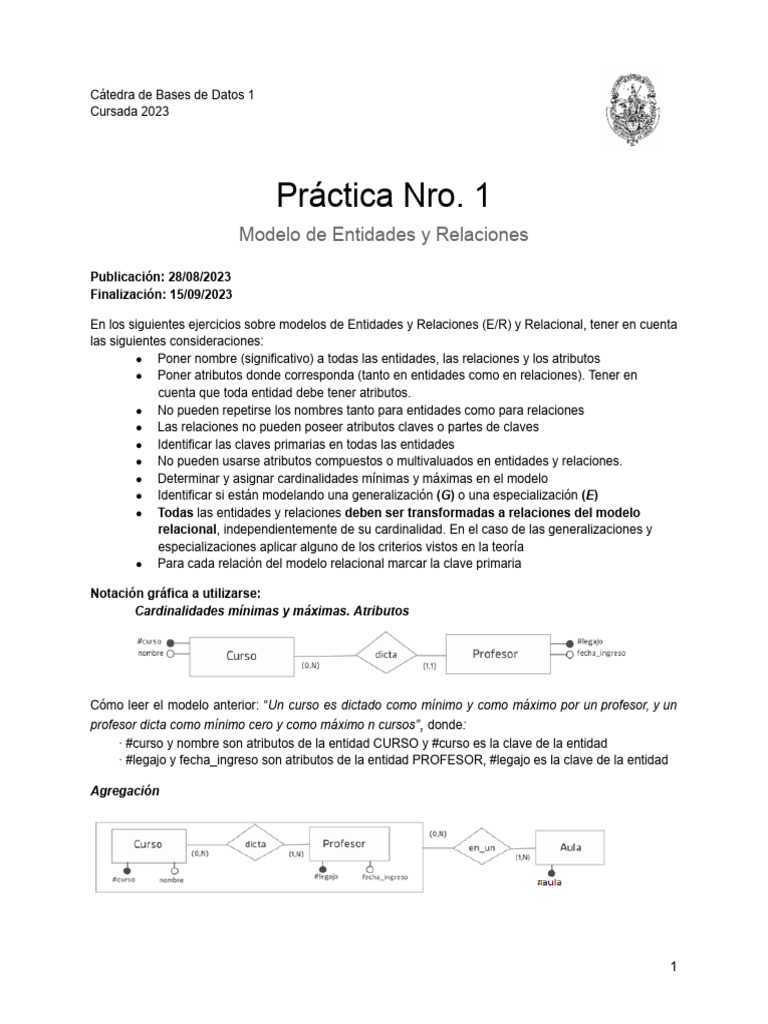 TP1 2023 - Modelado | PDF | Base de datos relacional