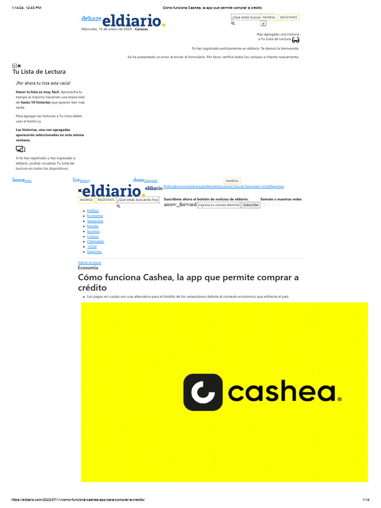 Cómo Funciona Cashea, La App Que Permite Comprar A Crédito | PDF ...