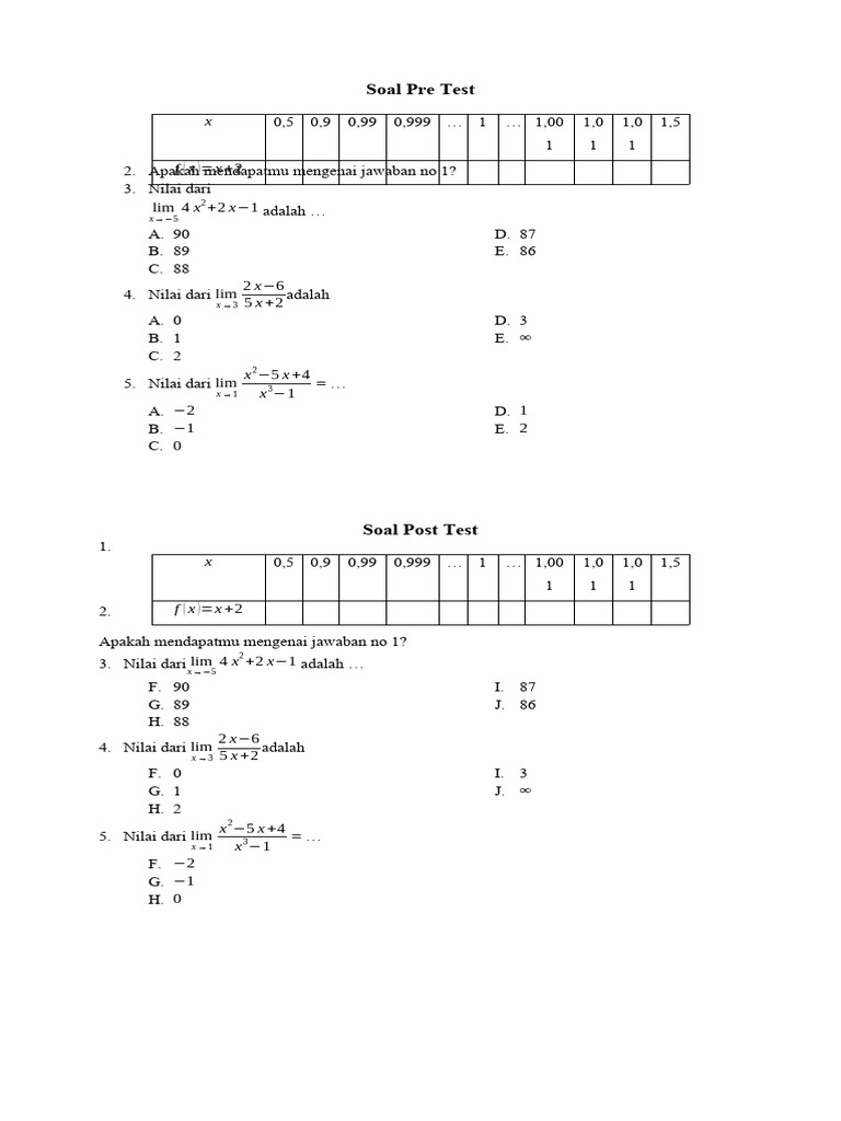 Pri Test | PDF | Metode & Bahan Ajar