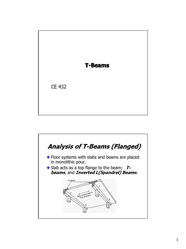 Module 6 T Beams | PDF | Beam (Structure) | Mechanical Engineering