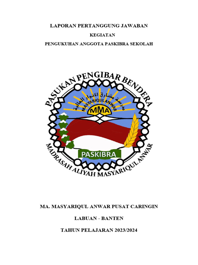 Laporan Pertanggung Jawaban Paskibra 2020 | PDF