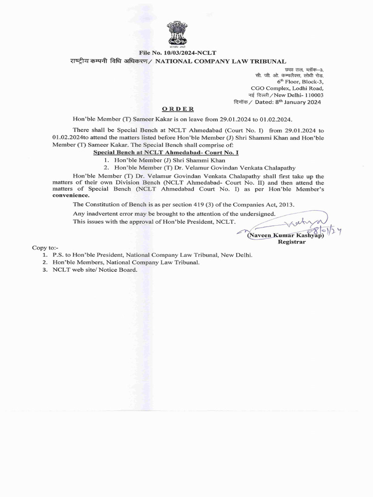 Bench Constitution | PDF