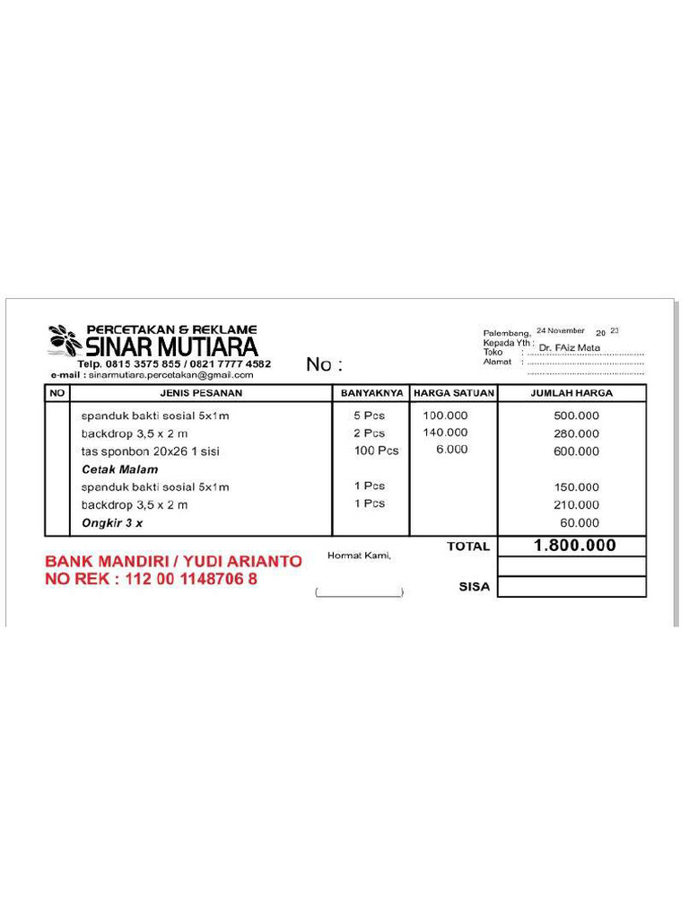 Invoice Banner | PDF